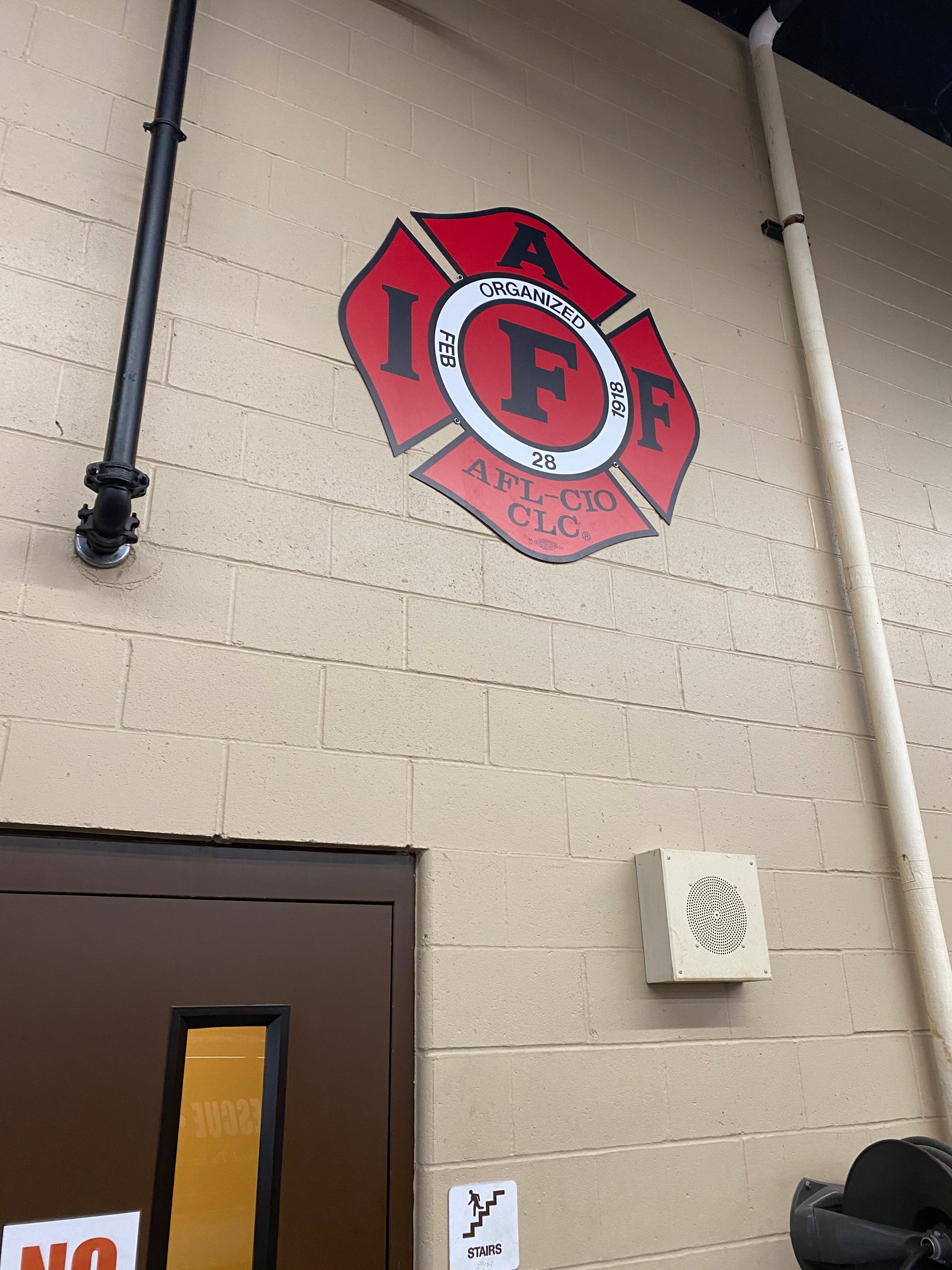 Metal (Red) IAFF Logo | PROSOLUTIONS3G